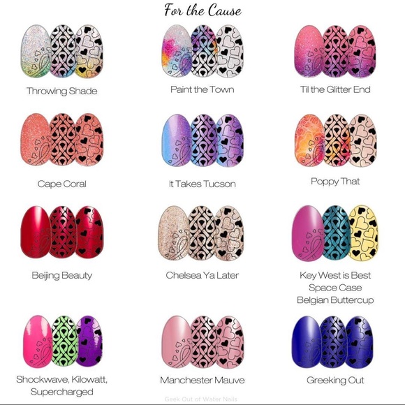 Color Street | Makeup | 55 Nail Art Overlay Color Street For The Cause ...